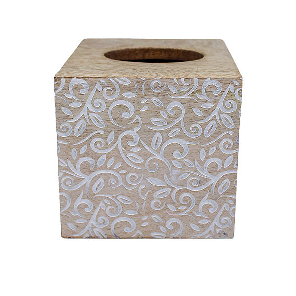 Bloom Tissue Box Wood 14x14cm – The Gymea Lily