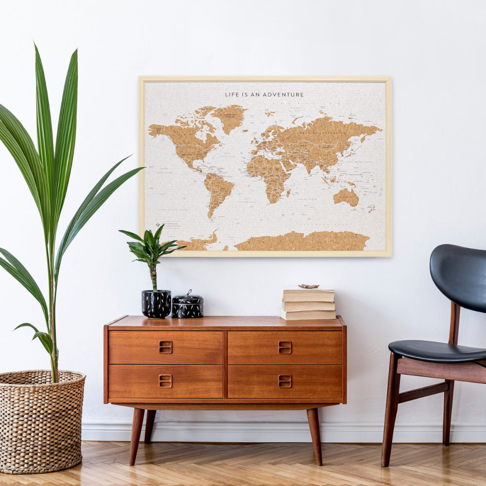 Travel Board Large World Map – The Gymea Lily